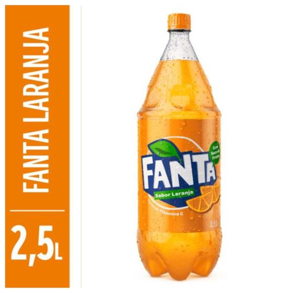 REFRIGERANTE FANTA PET 2.5L LARANJA - lavagnoli