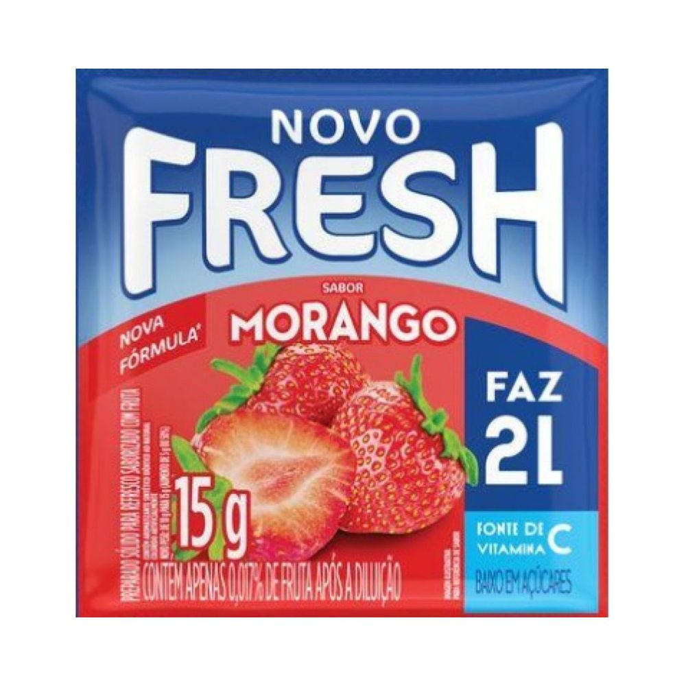 REFRESCO PÓ FRESH 15G MORANGO - lavagnoli
