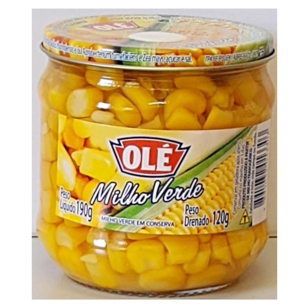 MILHO VERDE OLÉ VIDRO 120G TRADICIONAL - lavagnoli