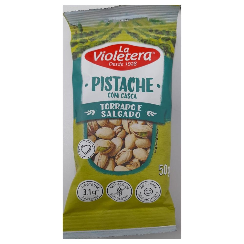 PISTACHE LA VIOLETERA 50G TORRADO/SALGADO - lavagnoli