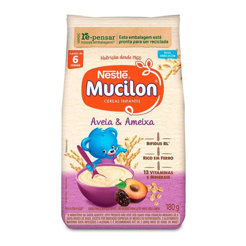 MINGAU MUCILON 180G AMEIXA/AVEIA - lavagnoli