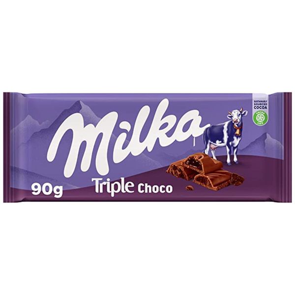 TABLETE MILKA 90G TRIPLE COCOA - lavagnoli