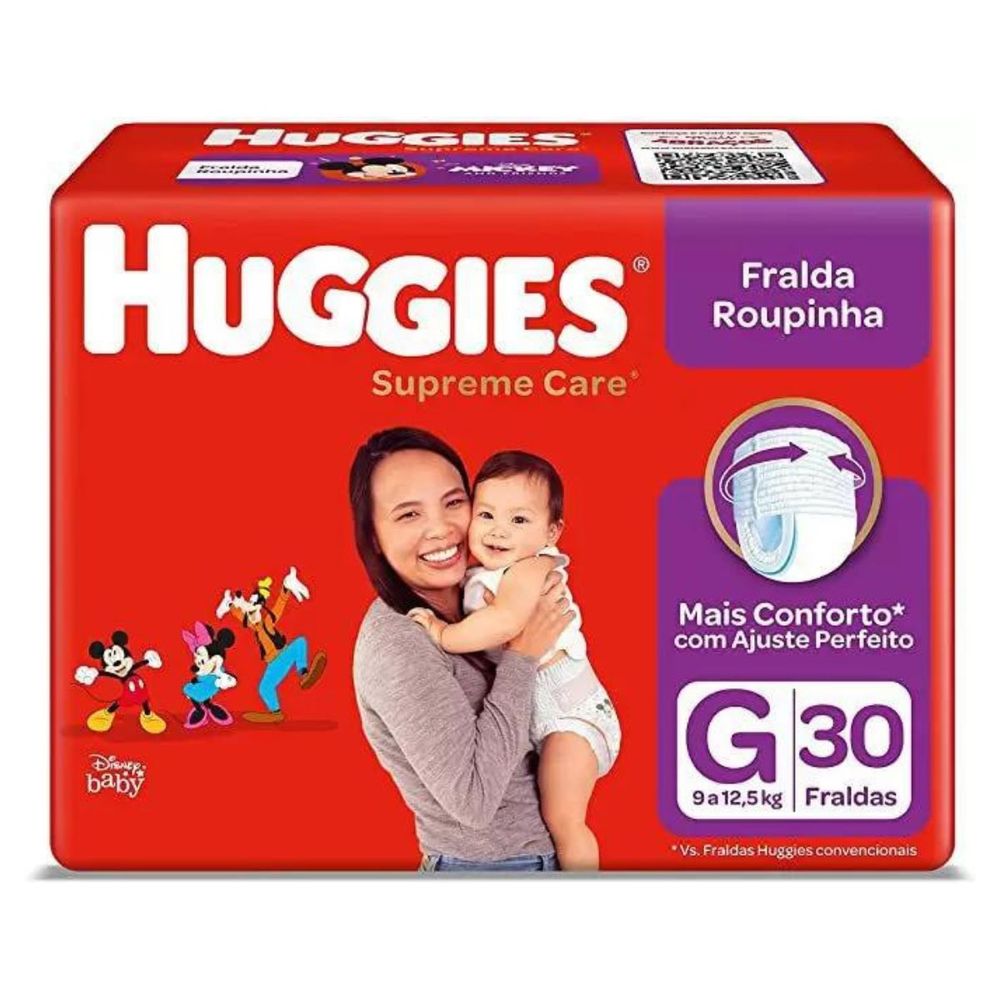 FRALDA HUGGIES ROUPINHA MEGA 30UN G - lavagnoli