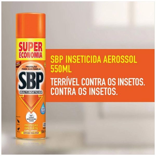 INSETICIDA AERO SBP MULTI INSETICIDA 550ML TRADICIONAL - lavagnoli