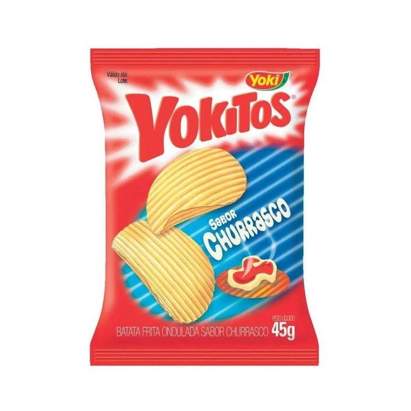 BATATA YOKITOS ONDULADA 45G CHURRASCO - lavagnoli