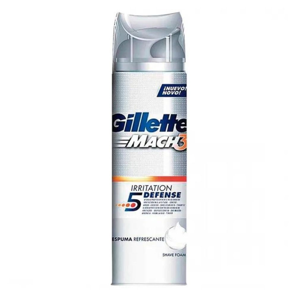 ESPUMA BARBEAR GILLETTE MACH3 250ML REFRESC - lavagnoli