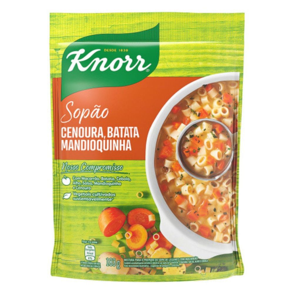 SOPÃO KNORR 183G CENOURA/BATATA/MANDIOCA - lavagnoli