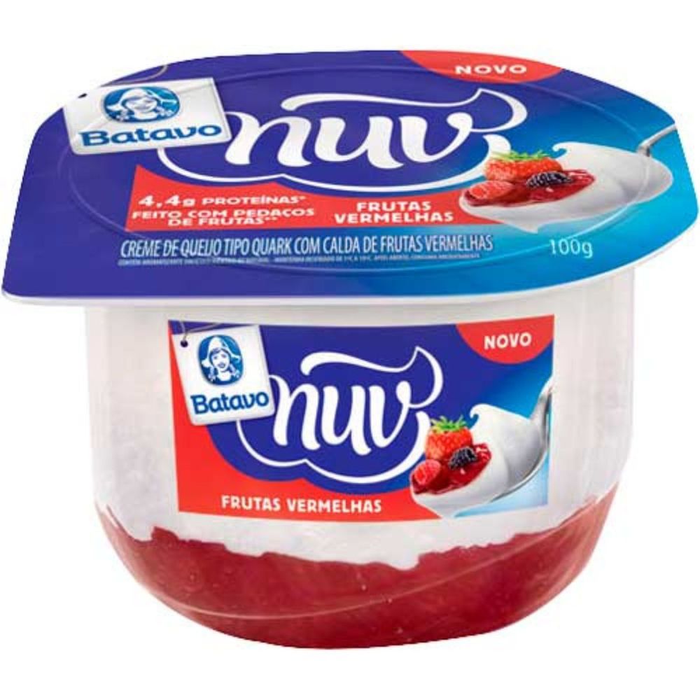 CREME QUARK BATAVO 100G FRUTAS VERMELHAS - lavagnoli