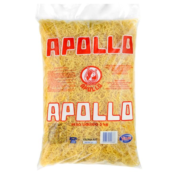 MACARRÃO APOLLO 5KG CURVINHA COMUM - lavagnoli