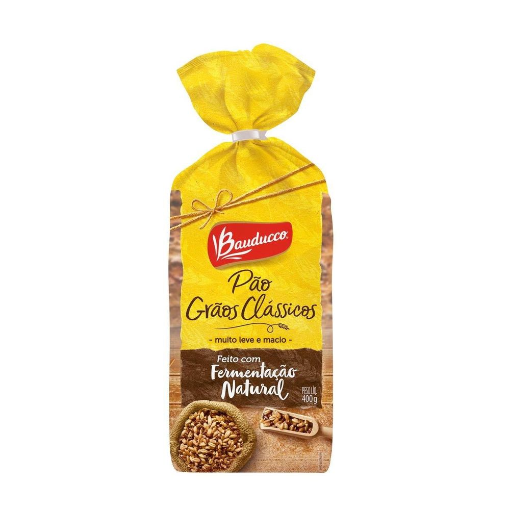 PÃO BAUDUCCO GRÃOS 400G CLÁSSICO - lavagnoli