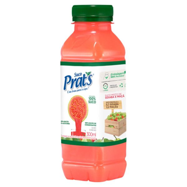 SUCO PRATS INTEGRAL 300ML GOIABA - lavagnoli