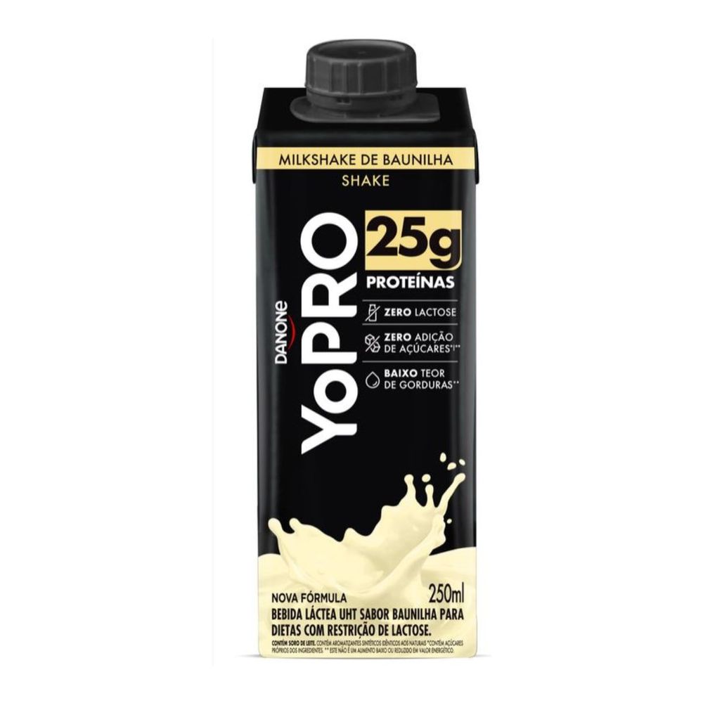 BEBIDA LÁCTEA YOPRO PRO 250ML MILK BAUNILHA - lavagnoli