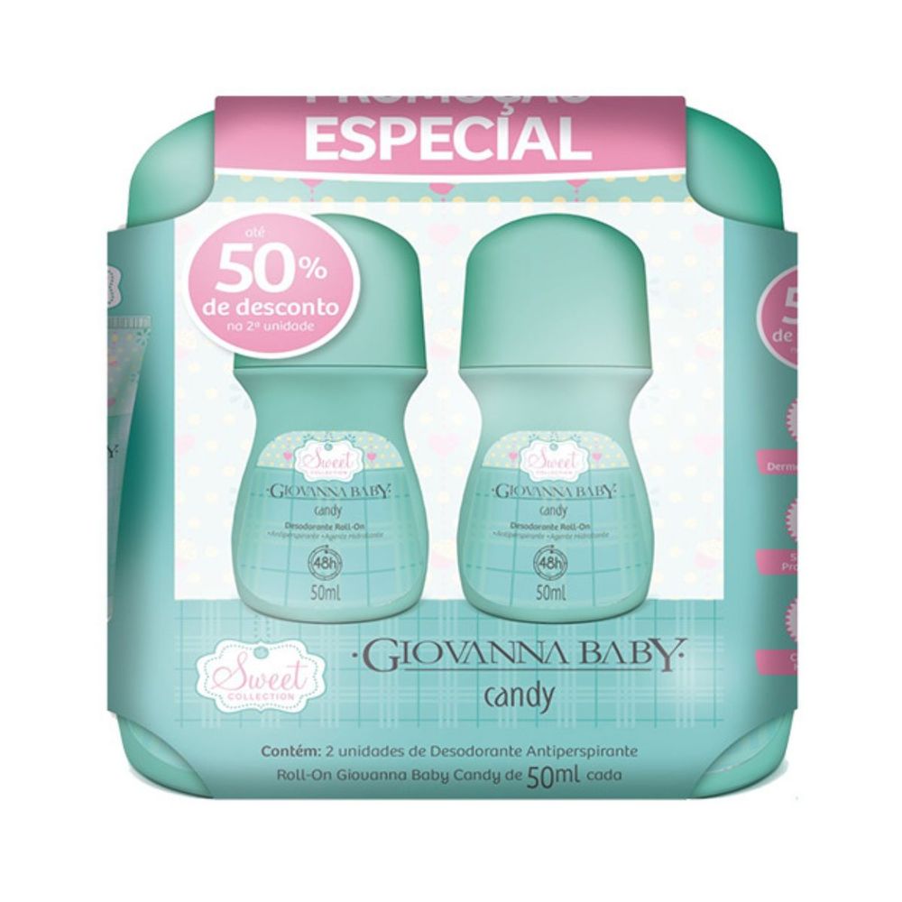 KIT GIOVANNA BABY ROLL ON 2X50ML CANDY - lavagnoli