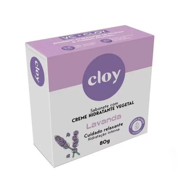 SABONETE CLOY HIDRATANTE 80G LAVANDA - lavagnoli