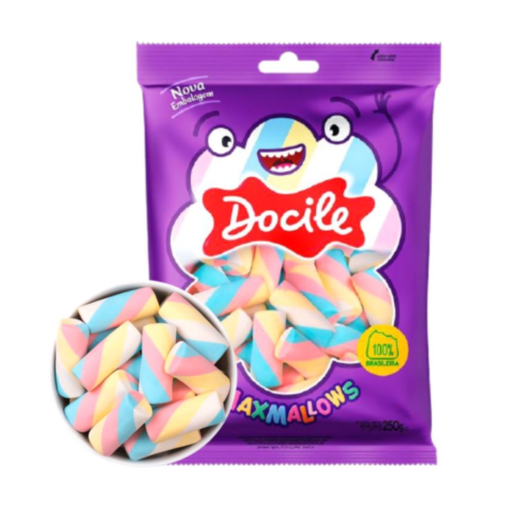 MASHMALLOW DOCILE 250G TUBO COLOR TORÇÃO - lavagnoli