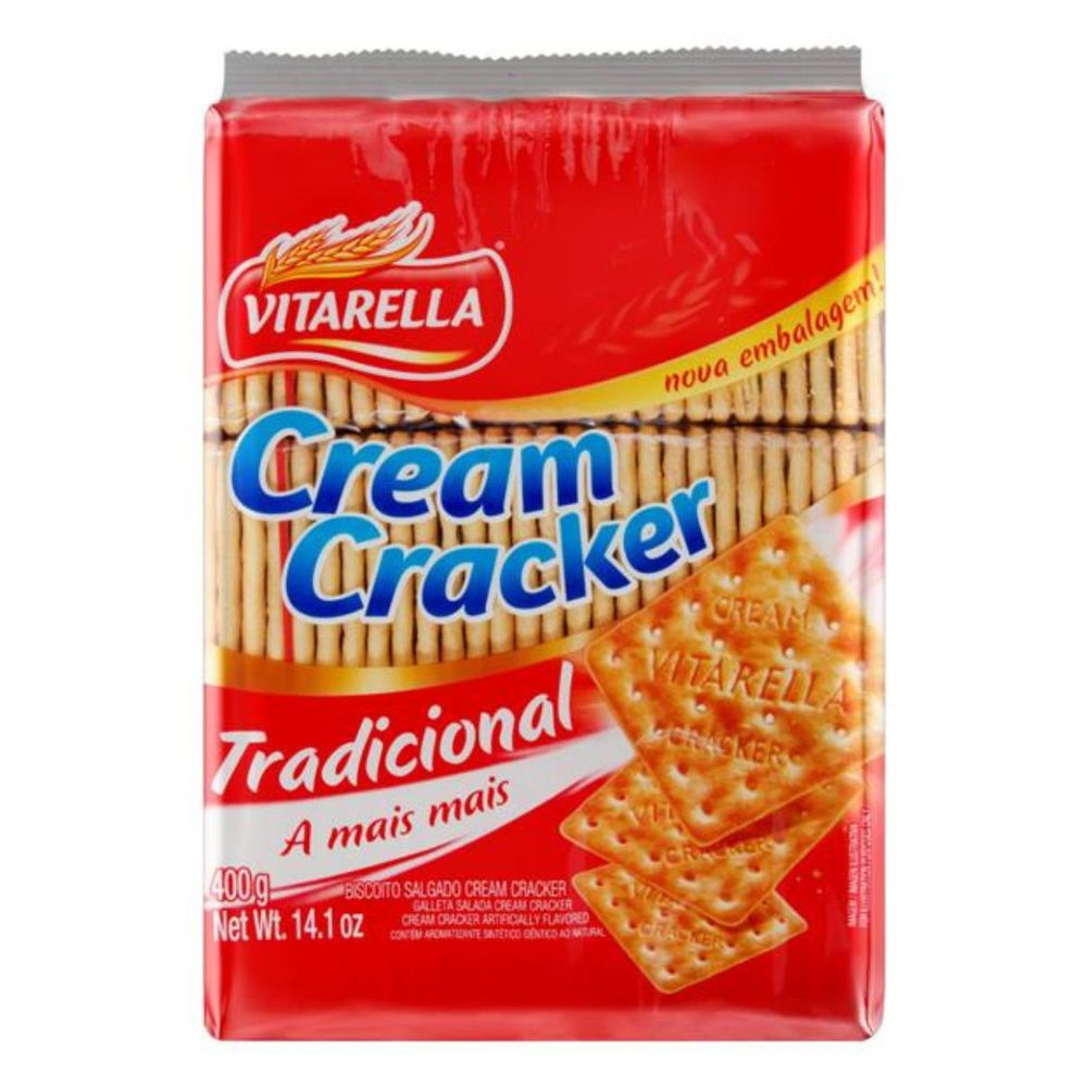 BISCOITO VITARELLA 400G CREAM CRACKER TRAD - lavagnoli
