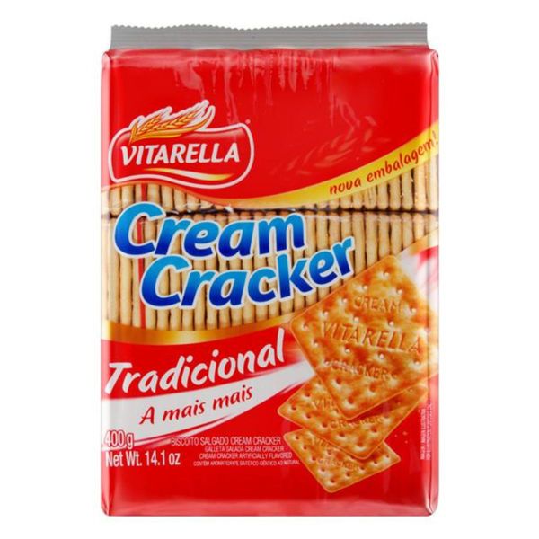BISCOITO VITARELLA 400G CREAM CRACKER TRAD - lavagnoli