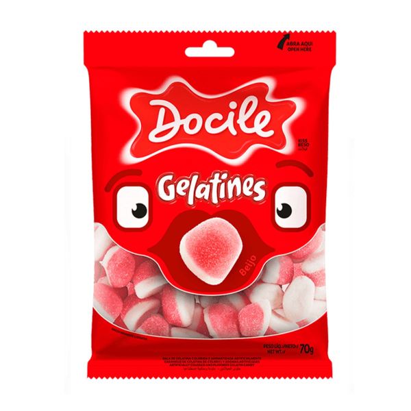BALA DOCILE GELATINES 70G BEIJO - lavagnoli