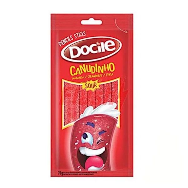 BALA DOCILE CANUDINHO 70G MORANGO CÍTRICO V2 - lavagnoli