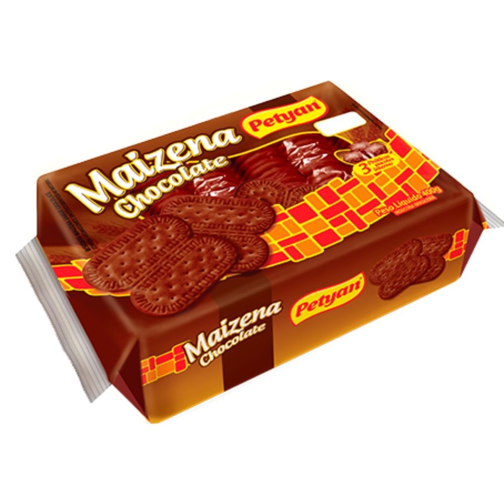 BISCOITO PETYAN 400G MAIZENA CHOCOLATE - lavagnoli