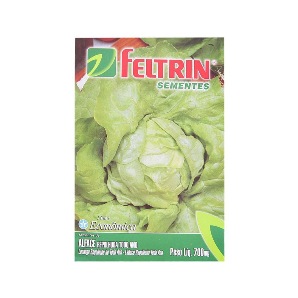 SEMENTE FELTRIN HORTALIÇA 700MG ALFACE REPOLHUDO - lavagnoli