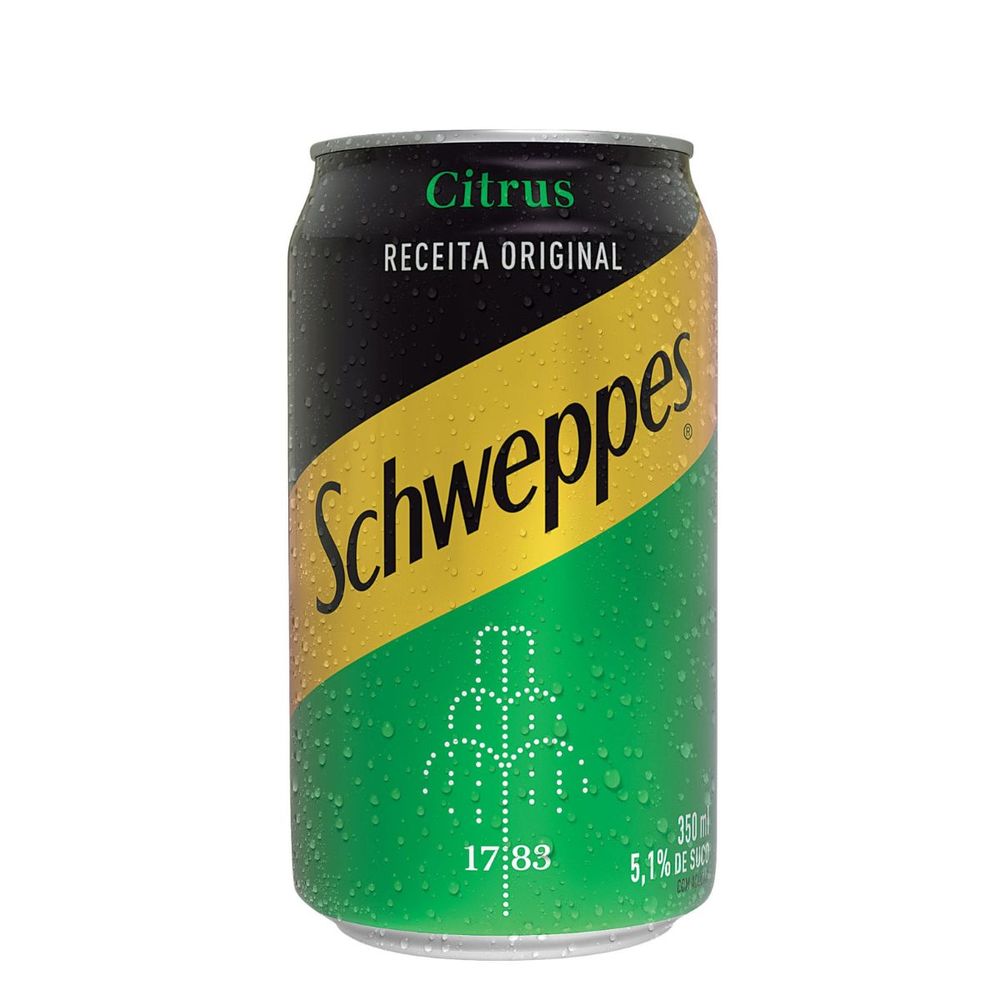 REFRIGERANTE SCHWEPPES LATA 350ML CITRUS - lavagnoli