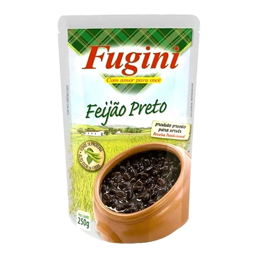 FEIJÃO PRETO FUGINI SACHÊ 250G - lavagnoli