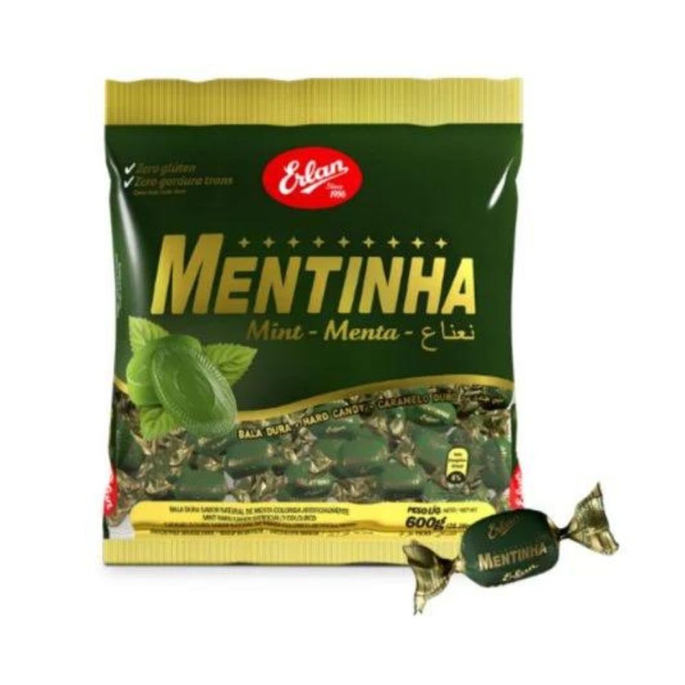 BALA ERLAN MENTINHA 600G - lavagnoli