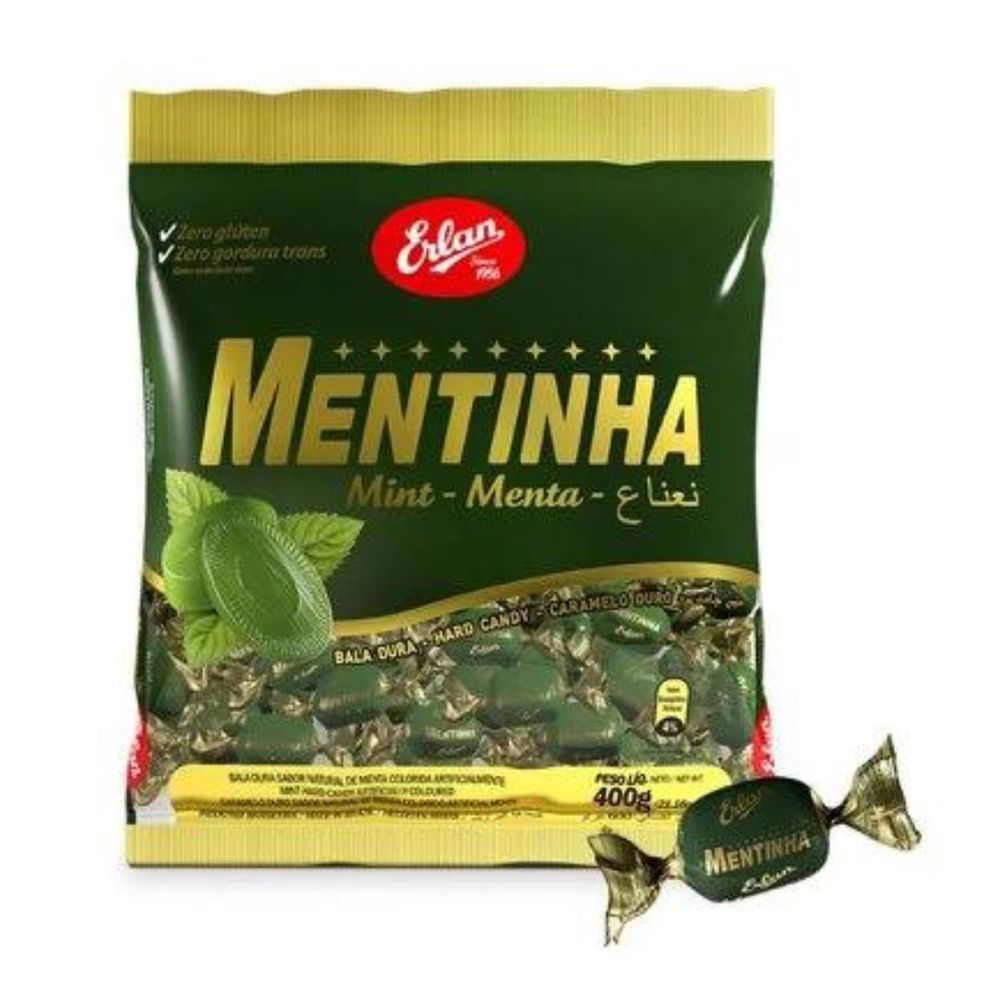BALA ERLAN 400G MENTINHA - lavagnoli