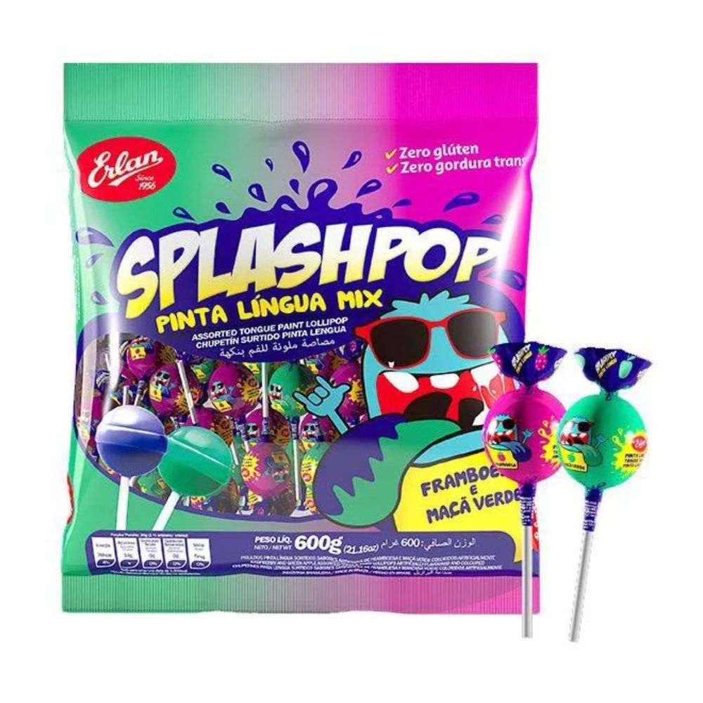 PIRULITO ERLAN 600G PINTA LÍNGUA - lavagnoli