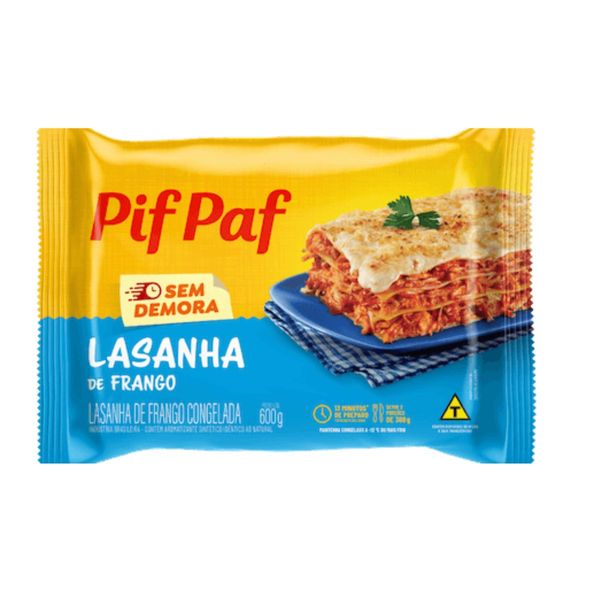 LASANHA PIF PAF 600G FRANGO - lavagnoli