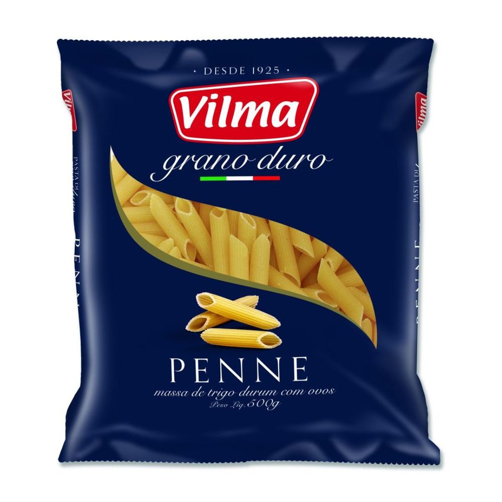 MACARRÃO VILMA GRANO DURO 500G PENNE - lavagnoli