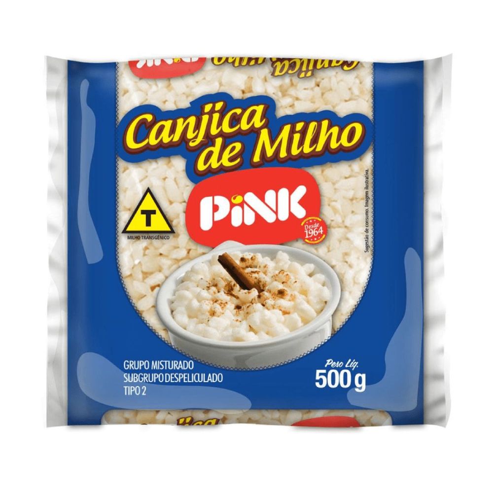 CANJICA PINK 500G BRANCA - lavagnoli