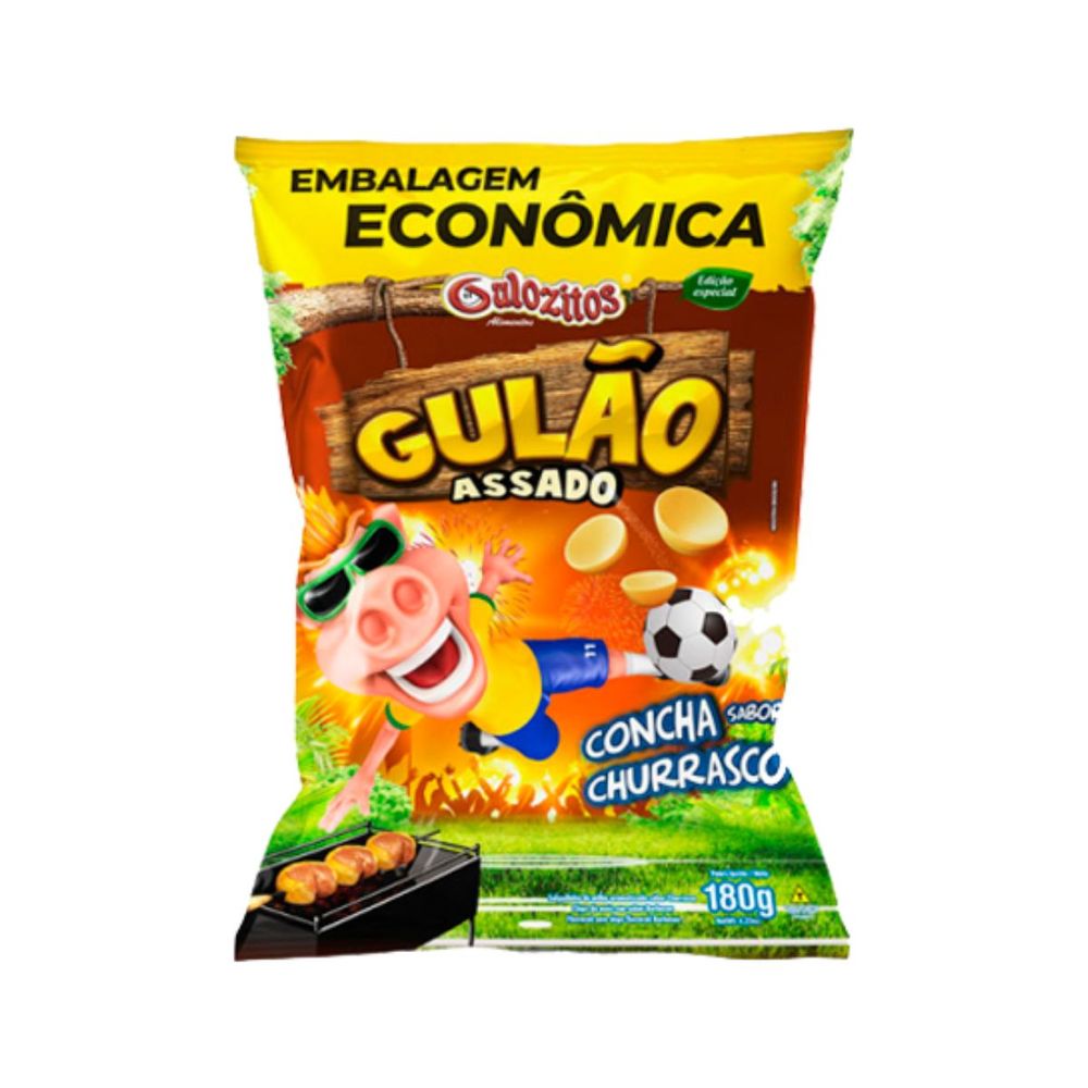 CHIPS GULÃO ASSADO 180G CHURRASCO - lavagnoli