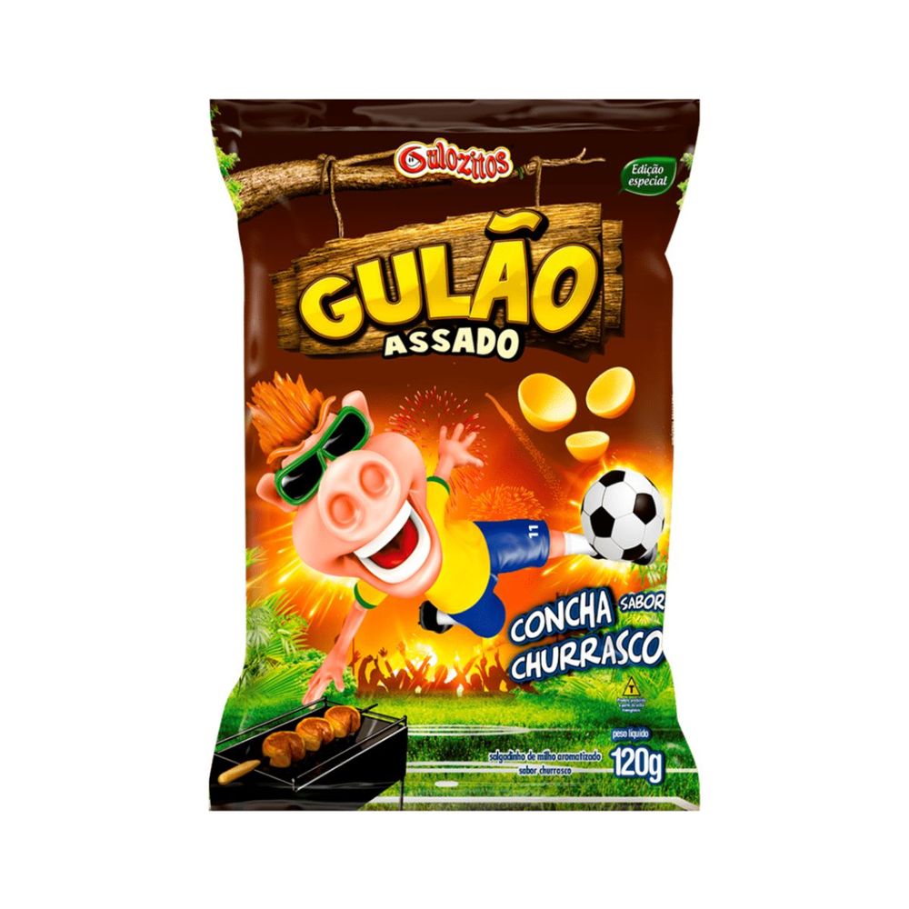 CHIPS GULÃO 120G CHURRASCO - lavagnoli