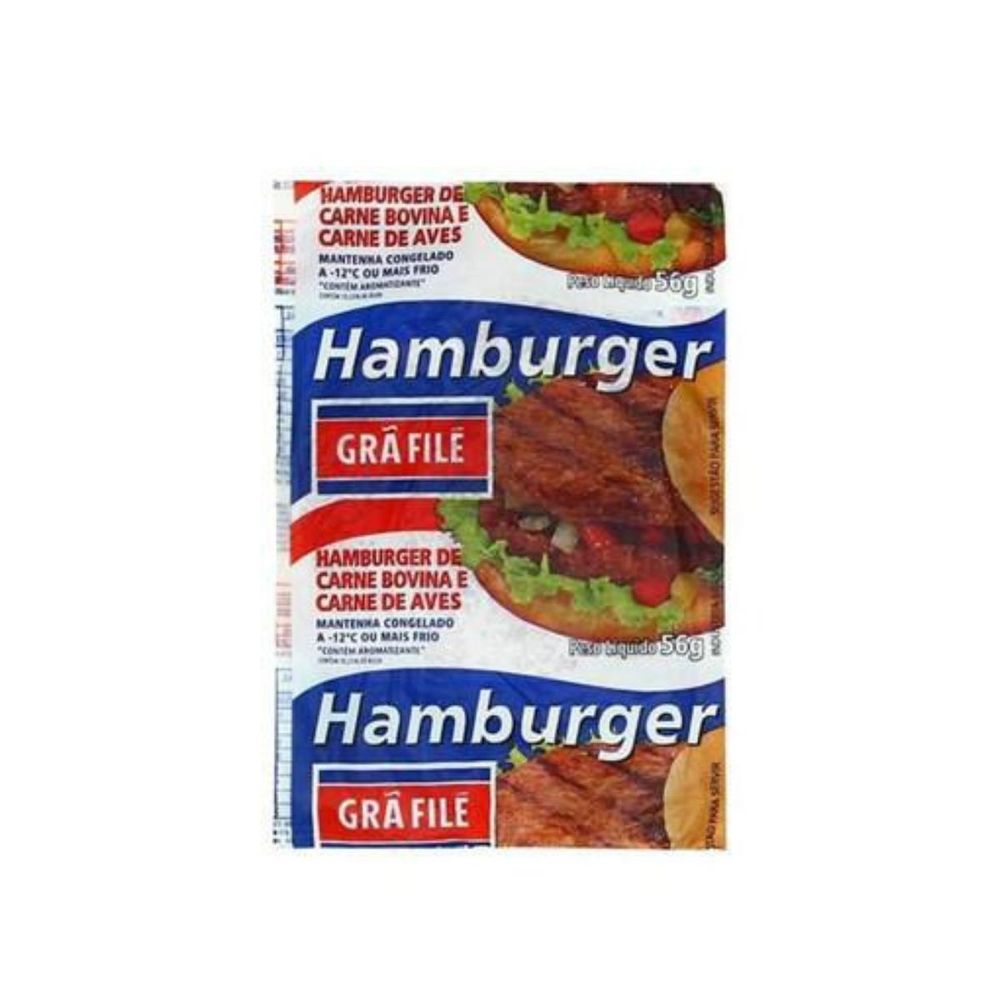 HAMBÚRGUER GRÃ FILÉ 56G BOVINO/FRANGO - lavagnoli