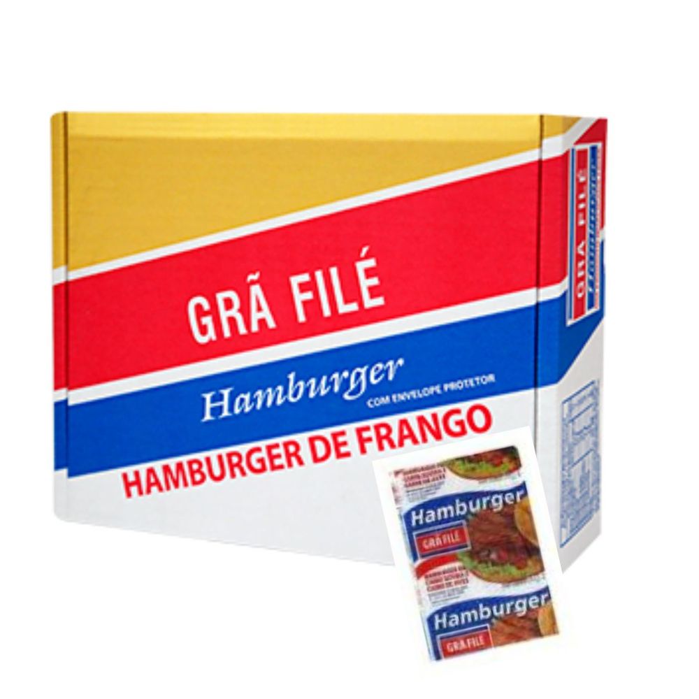 HAMBÚRGUER GRÃ FILÉ 56G FRANGO - lavagnoli