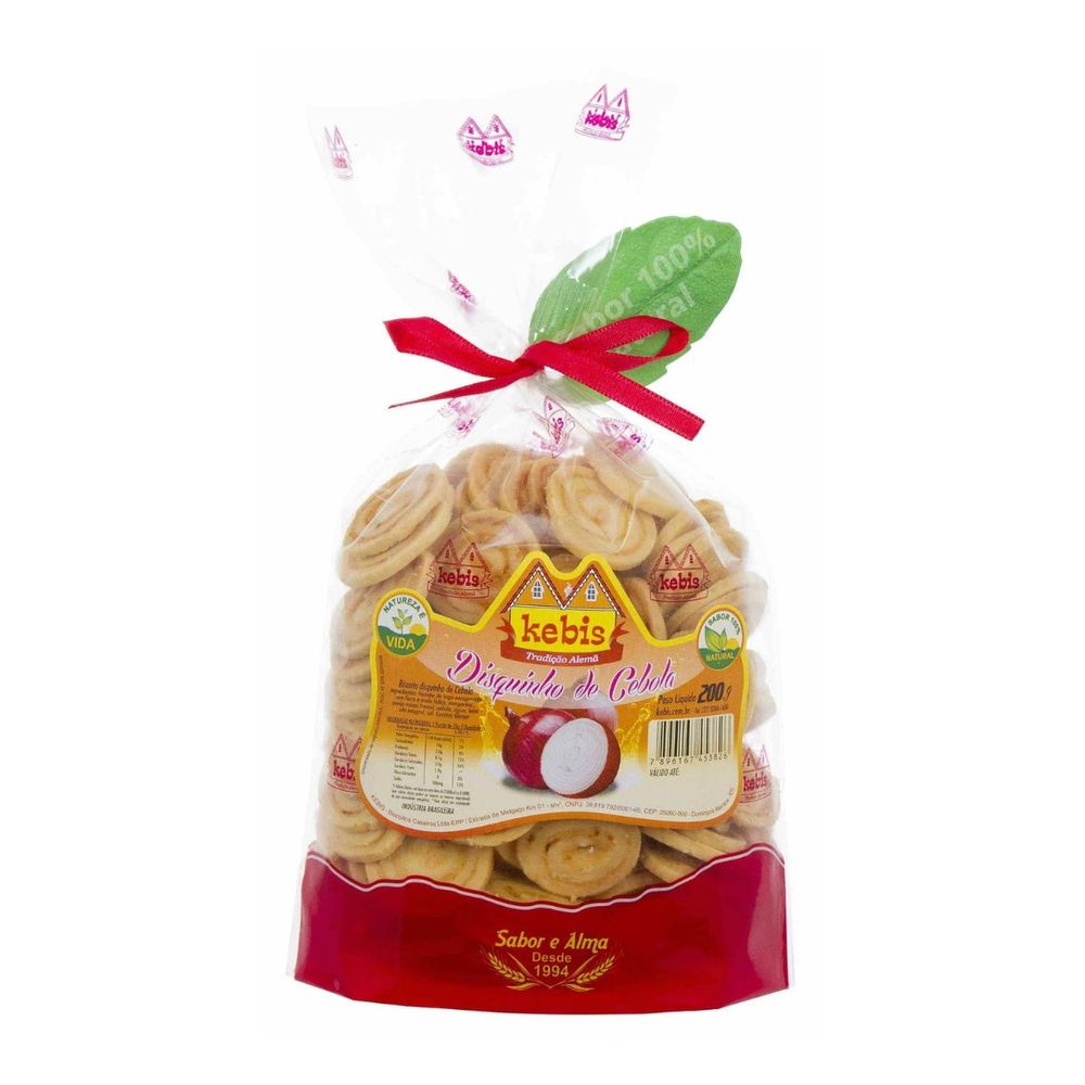 BISCOITO KEBIS DISQUINHO 200G CEBOLA - lavagnoli
