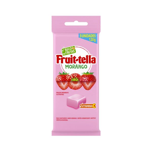 BALA FRUITTELLA 120G MORANGO - lavagnoli