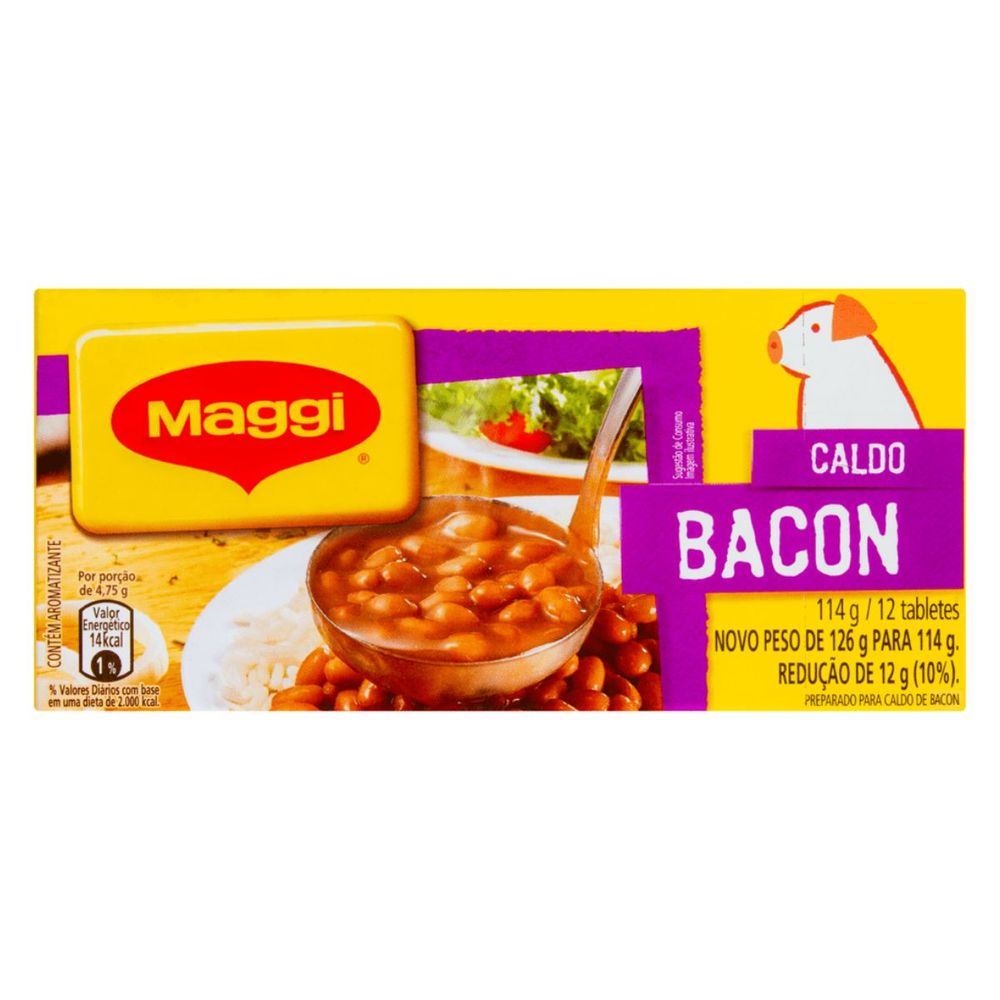 CALDO MAGGI 114G BACON - lavagnoli