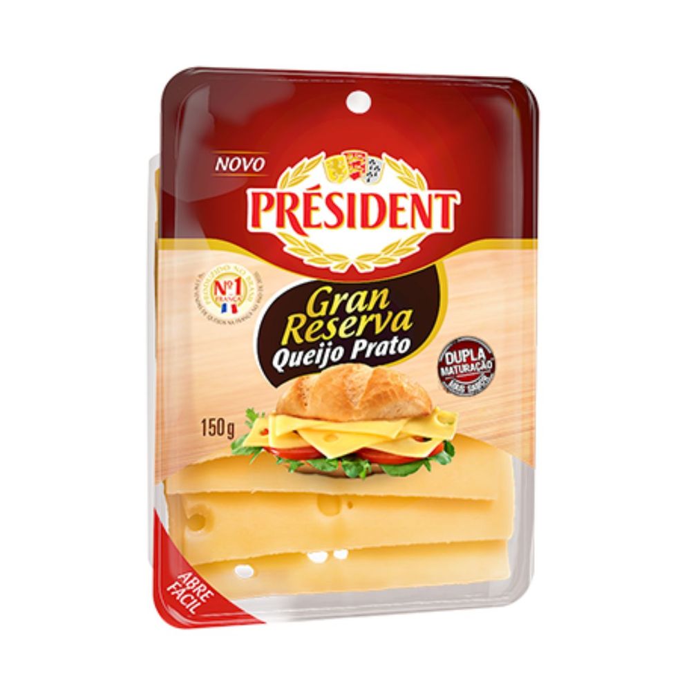 QUEIJO PRATO GRAN RESERVA PRÉSIDENT 150G - lavagnoli
