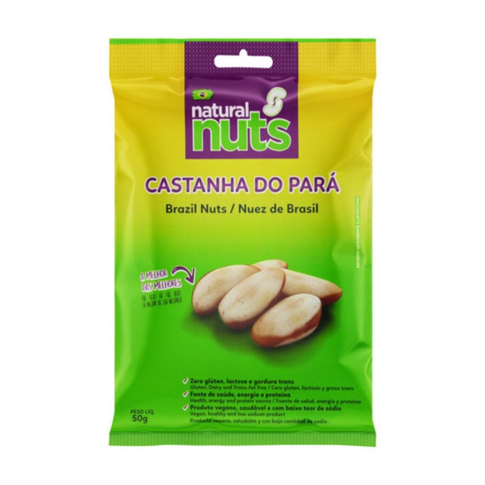 CASTANHA DO PARÁ NATURAL NUTS 50G - lavagnoli