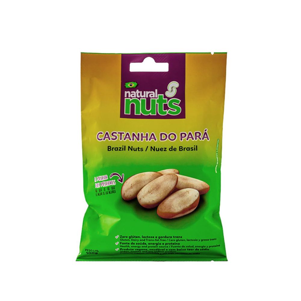 CASTANHA DO PARÁ NATURAL NUTS 100G - lavagnoli