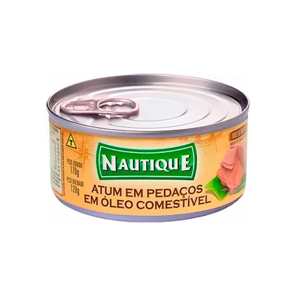 ATUM NAUTIQUE PEDAÇO 170G ÓLEO - lavagnoli