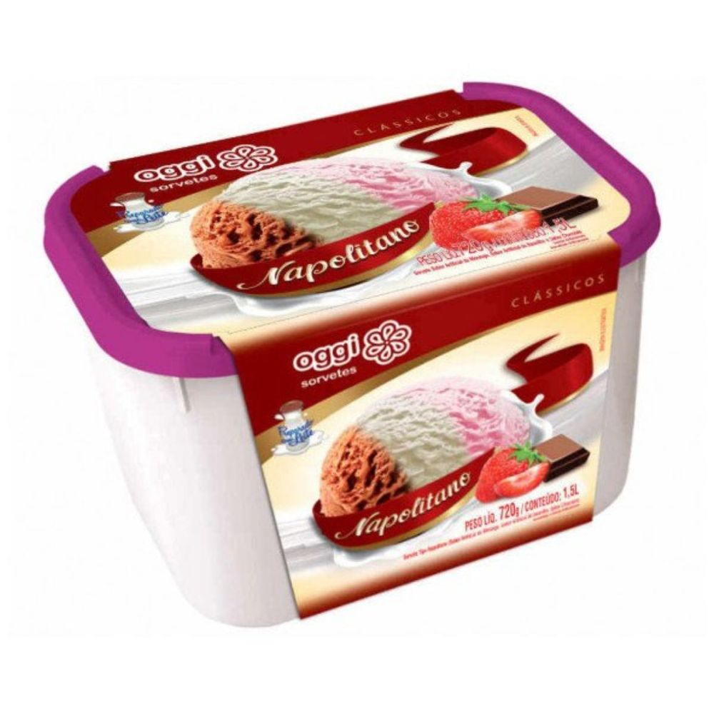 SORVETE OGGI 1.5L NAPOLITANO - lavagnoli
