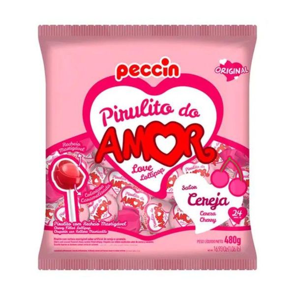 PIRULITO PECCIN 480G CEREJA - lavagnoli