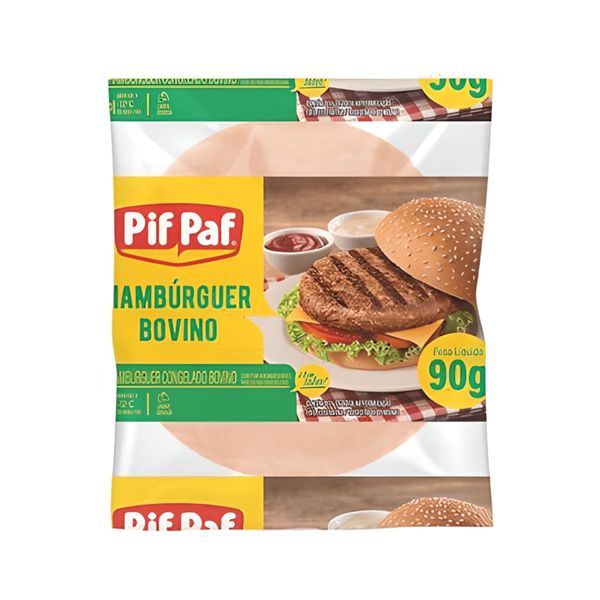 HAMBÚRGUER PIF PAF 90G BOVINO - lavagnoli