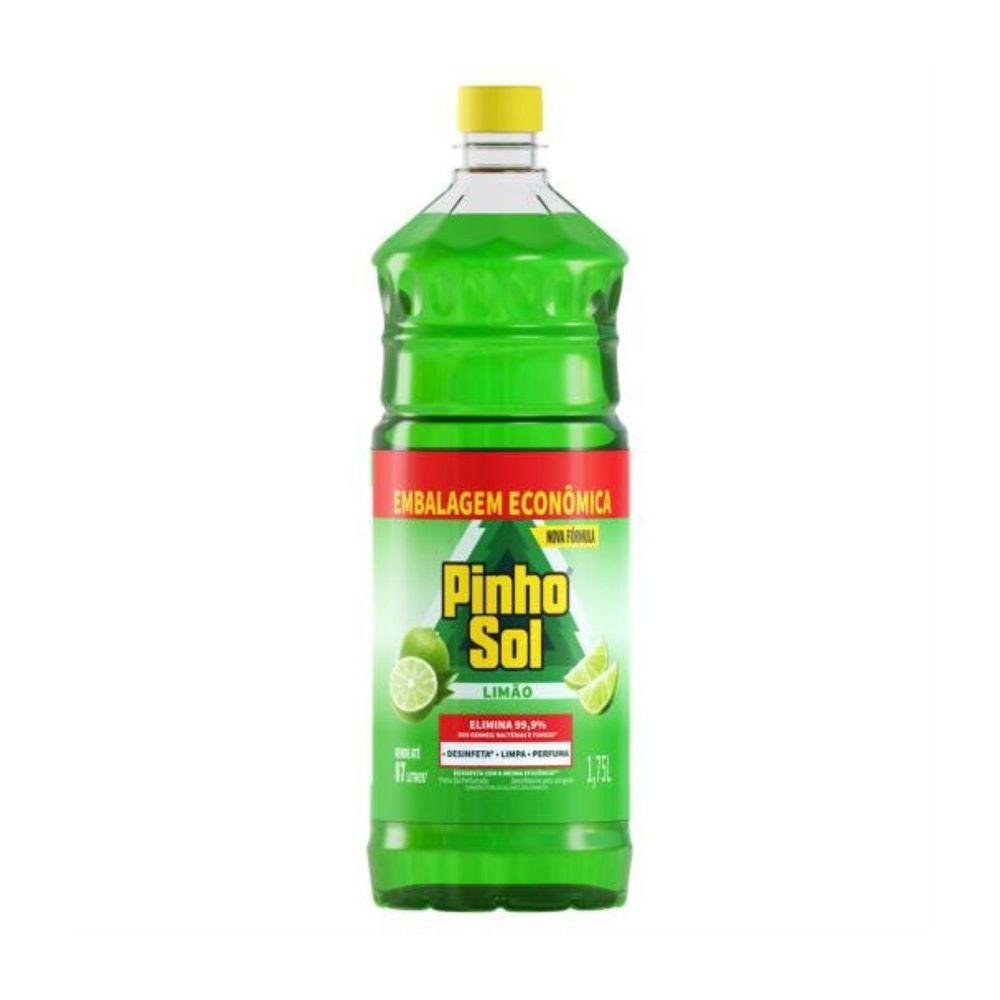 DESINFETANTE PINHO SOL 1.75L LEMON - lavagnoli