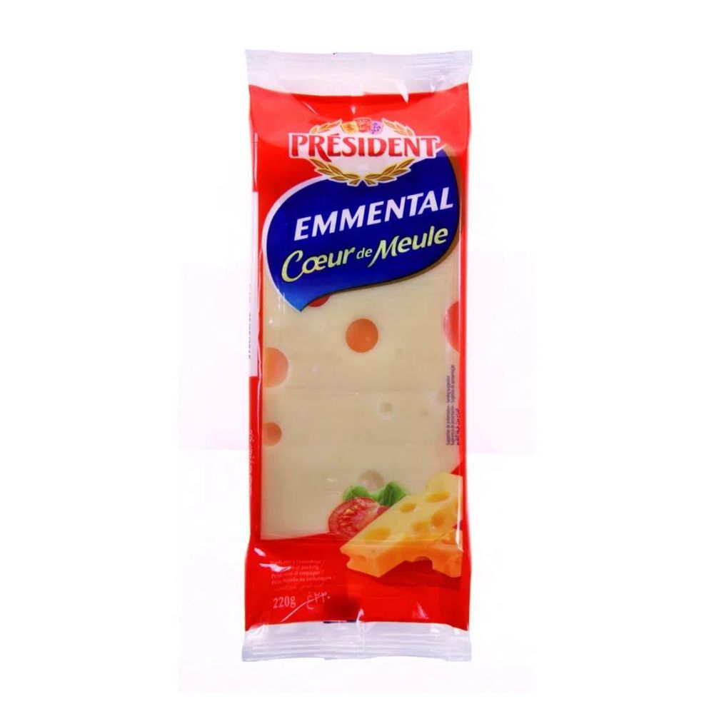 QUEIJO EMMENTAL PRÉSIDENT 220G - lavagnoli