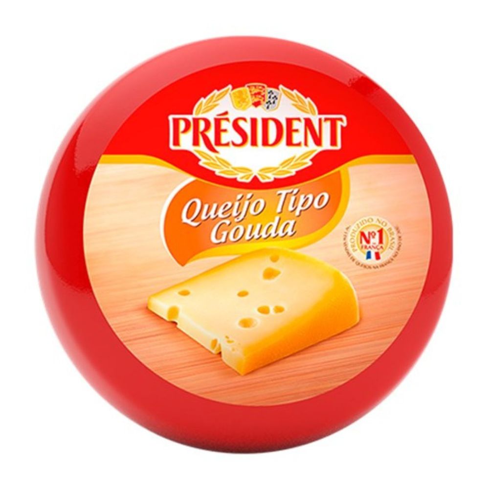 QUEIJO GOUDA PRÉSIDENT KG - PORÇÃO DE 1000G - lavagnoli